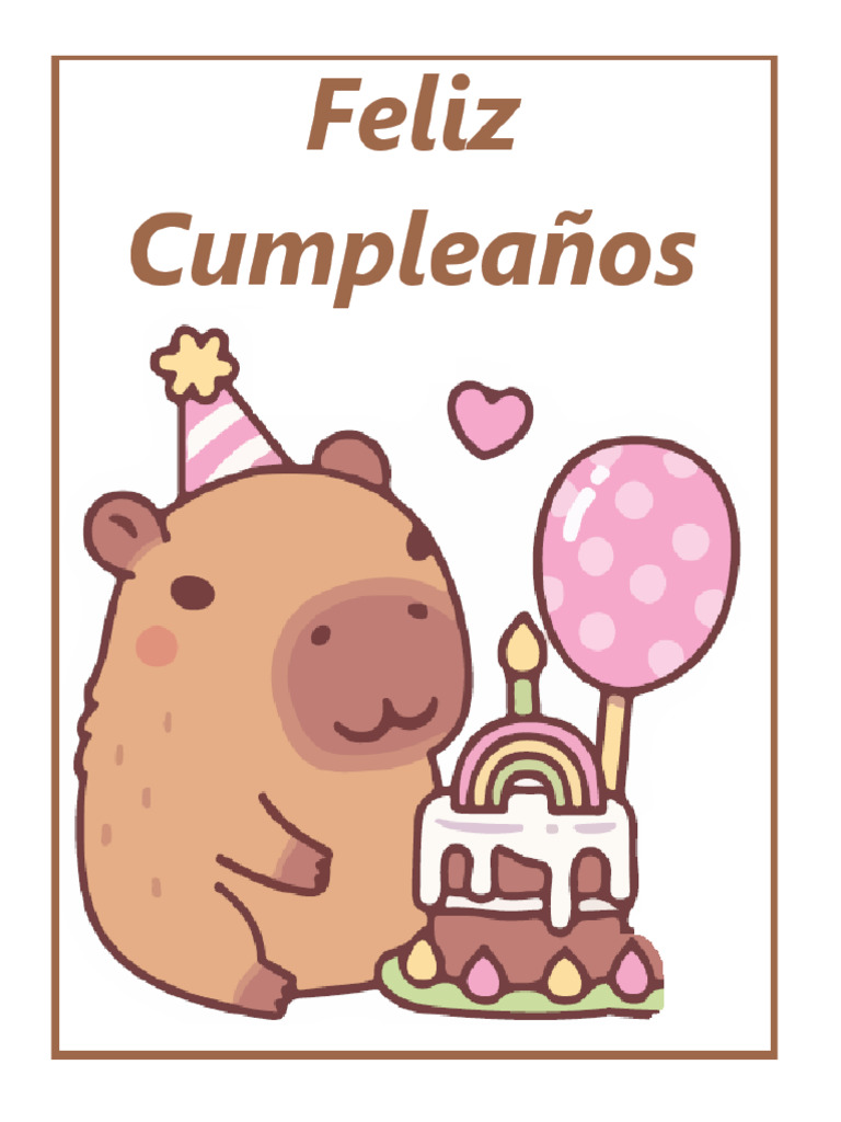 Feliz Cumple Capi | PDF