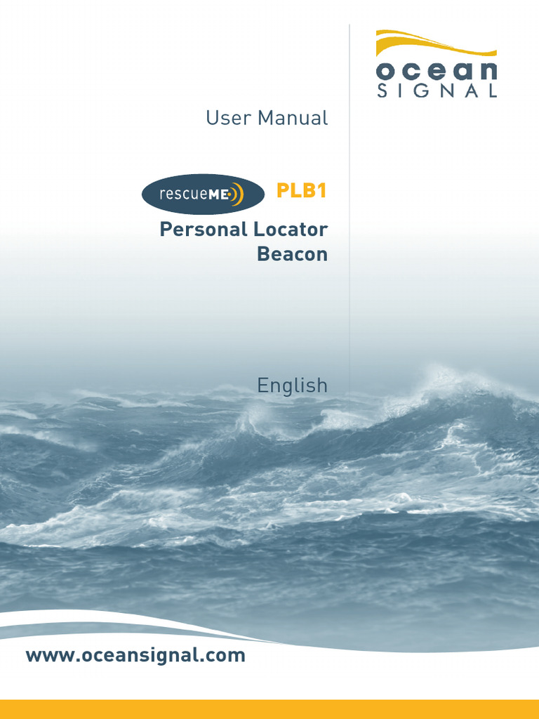 RescueMe PLB1 Ocean Signal 912S-01260-PLB1-User-Manual-v02.21 | PDF ...