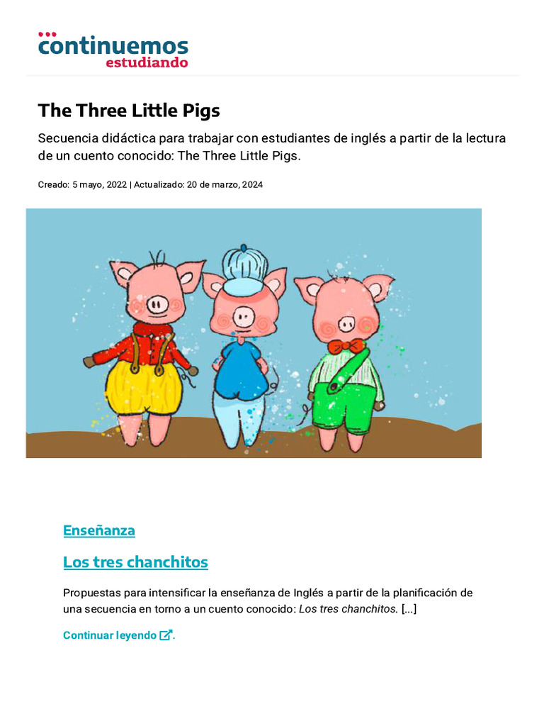 The Three Little Pigs Teaching Guide | PDF | Traditional Stories ...