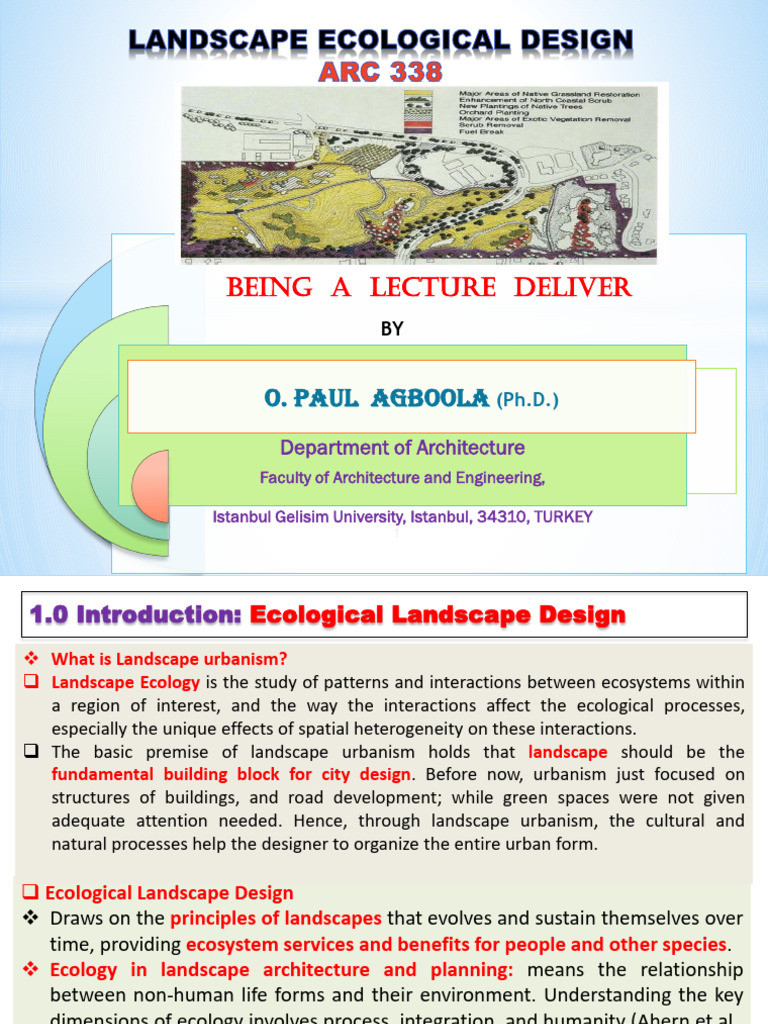 Ecological Landscape Design Principles | PDF | Ecology | Landscape