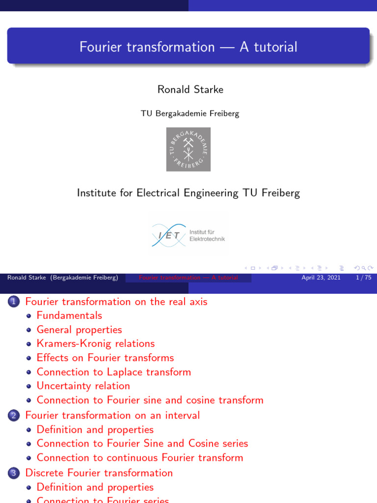 Intro Fourier | PDF | Fourier Transform | Convolution