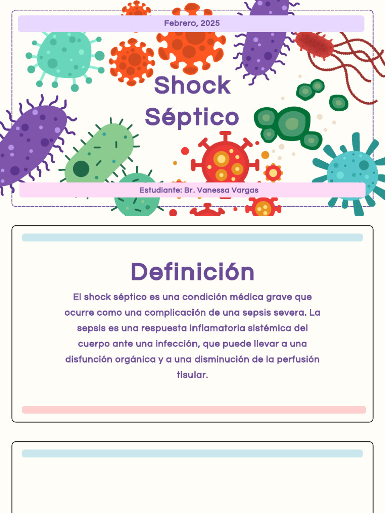 Definición y manejo del shock séptico | PDF | Especialidades Medicas ...