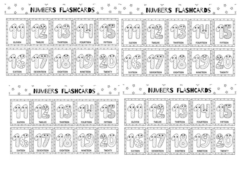 Numeros 11 Al 20 | PDF