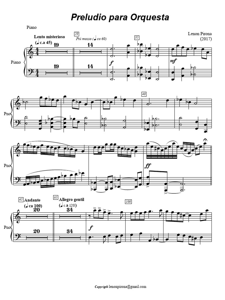 Preludio para Orquesta | PDF