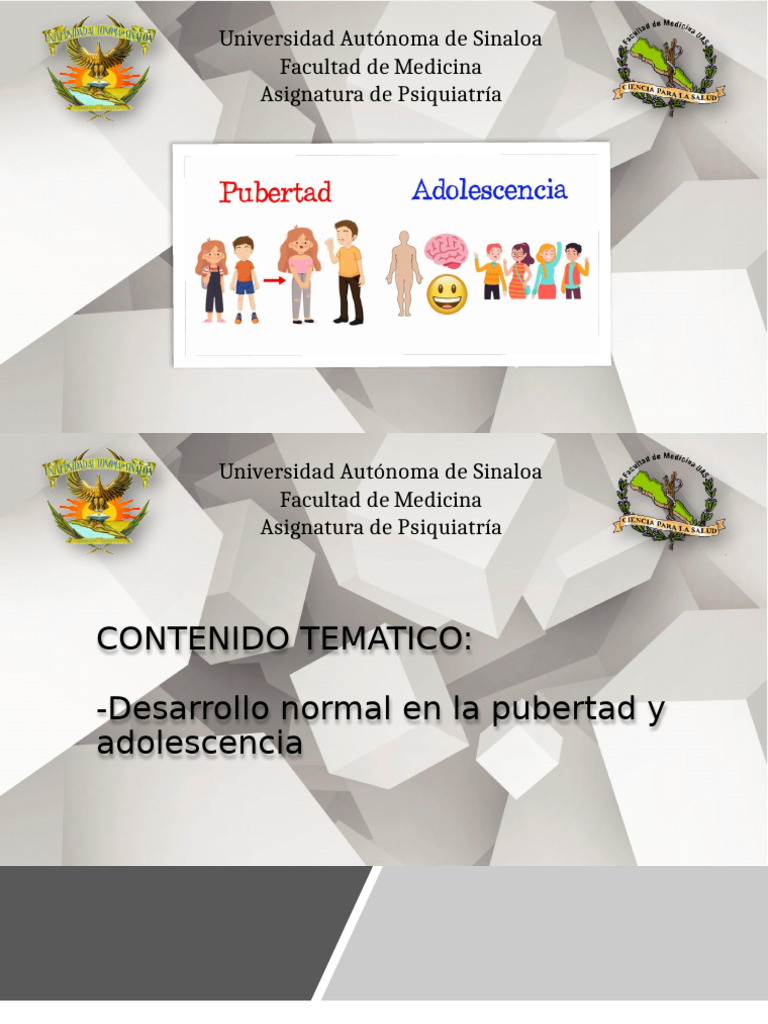 9.-Desarrollo Normal en La Pubertad y Adolescencia | PDF | Pubertad | Adolescencia