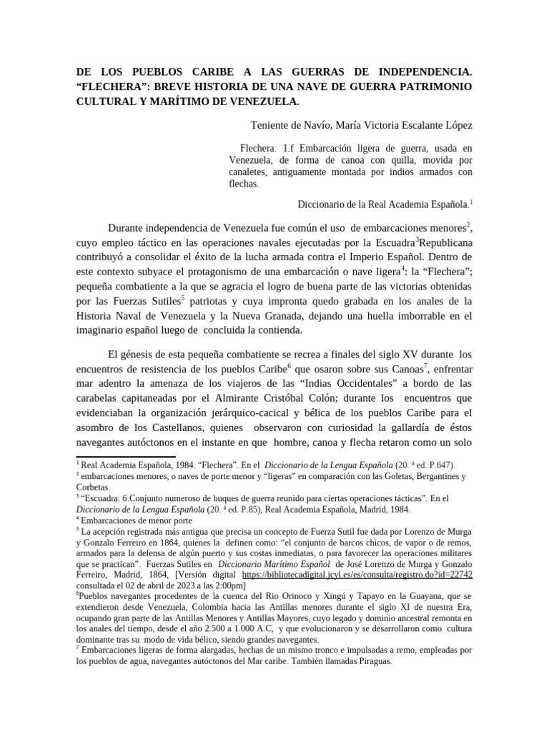 Las Flecheras en Las Guerras de Emancipaci (On de Venezuela | PDF ...