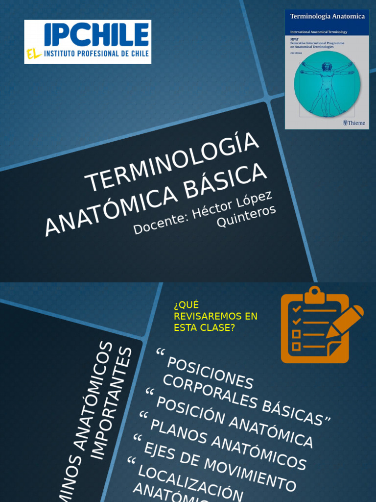 Clase 2. Terminologia Anatomica | PDF | Biología | Ciencias de la vida