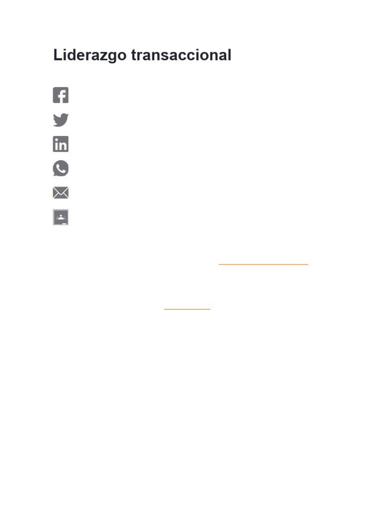 Liderazgo Transaccional y Transformacional | PDF | Liderazgo | Psicología Social