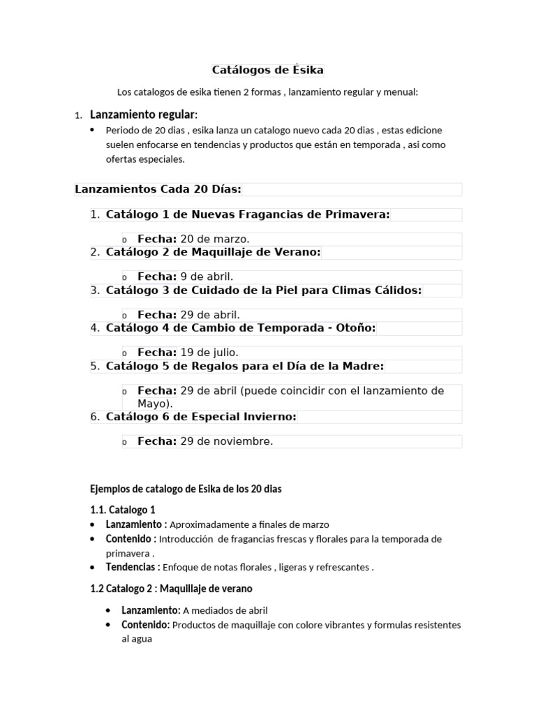 Catálogos de Ésika | PDF | Clima