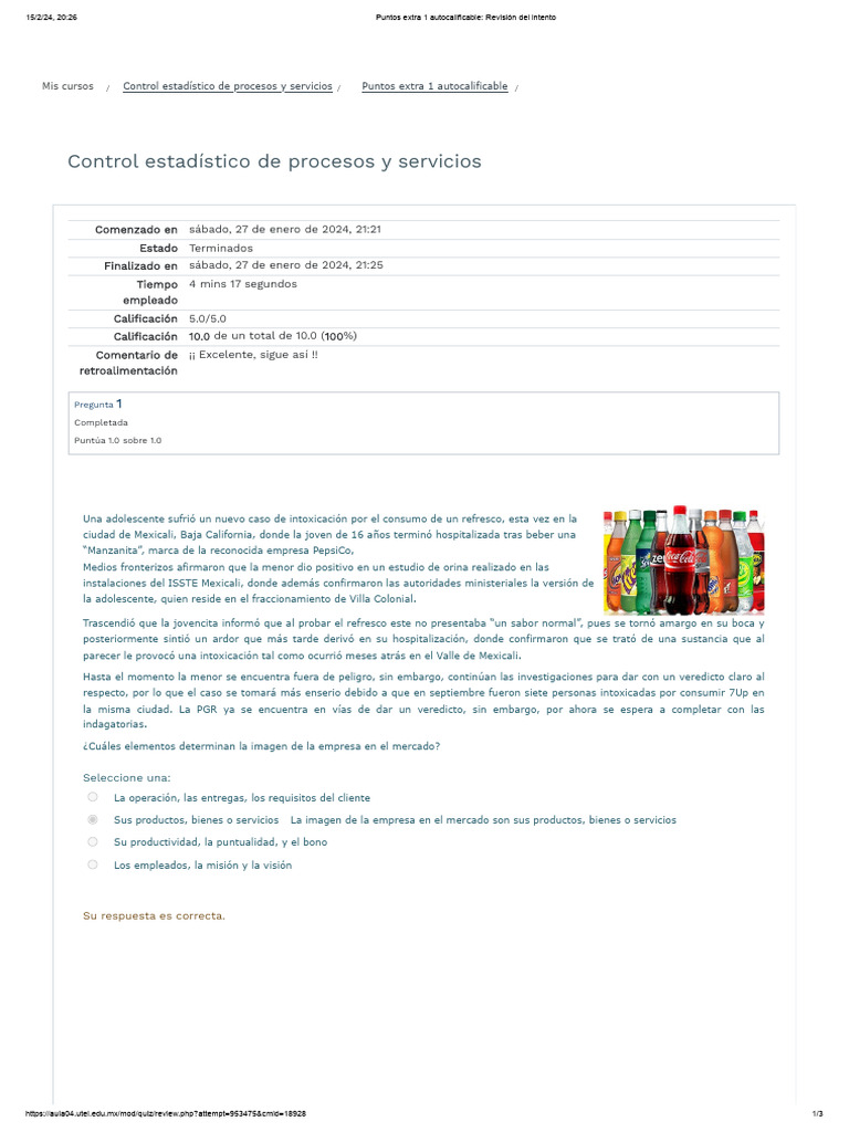 Intoxicación por refresco en Mexicali | PDF | Pepsi Co | Mercado (economía)