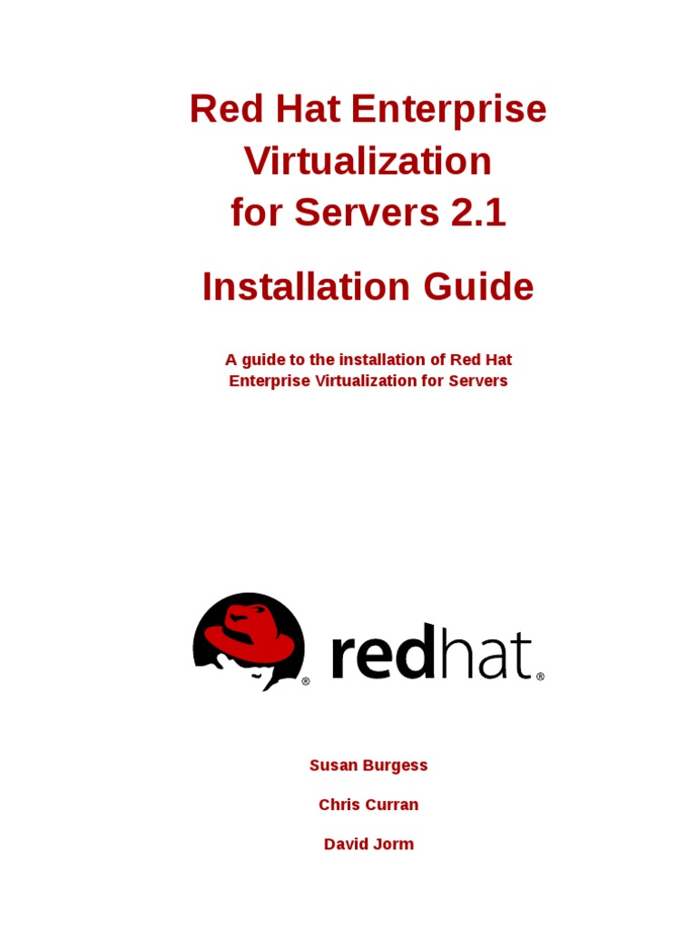 Red Hat Enterprise Virtualization For Servers-2.1-Installation Guide-En ...