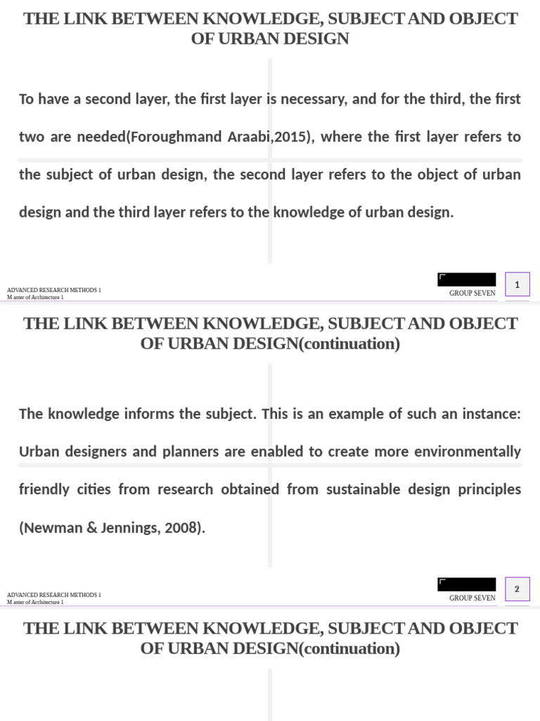 The Link Between The Three | PDF | Urban Design | Sustainable Design