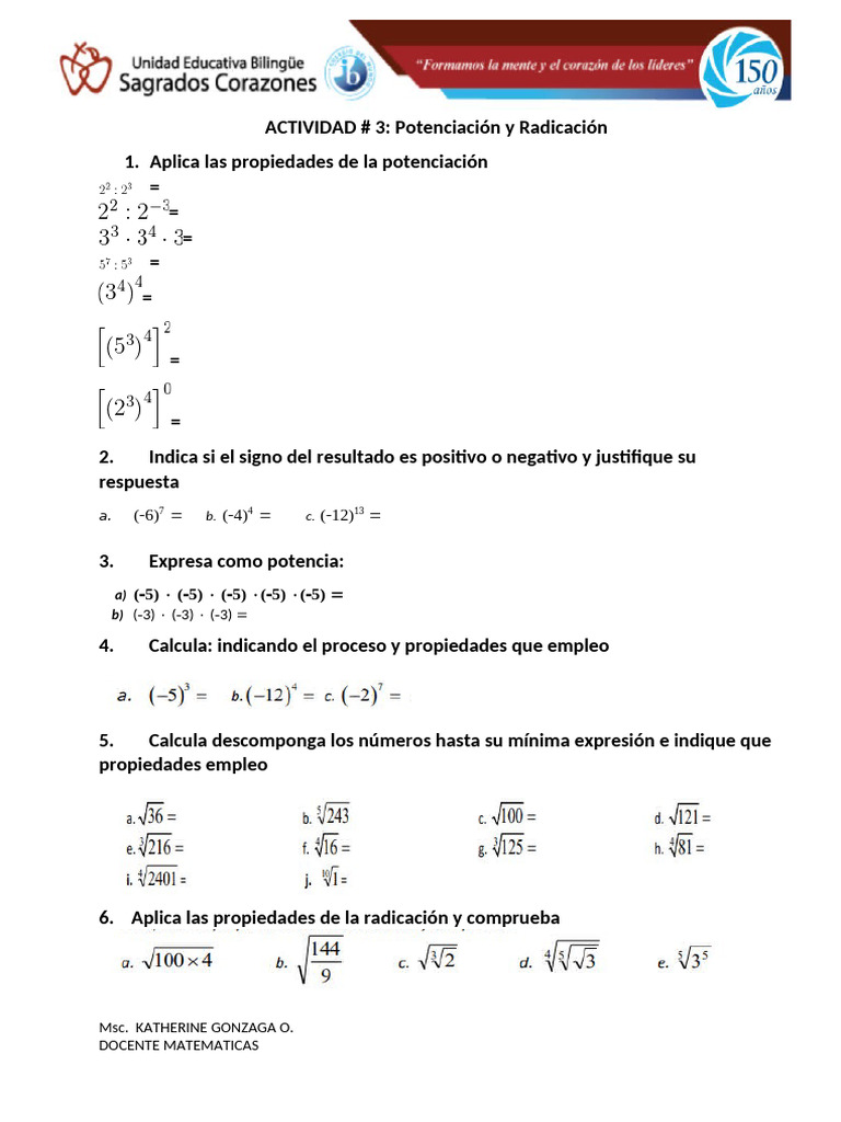 Actividad 3 Refuerzo 9no | PDF