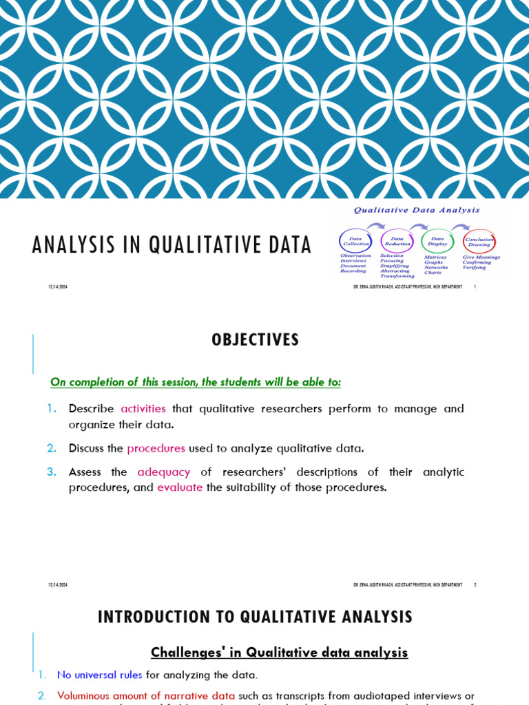 Qualitative Data Analysis Techniques | PDF | Qualitative Research | Data