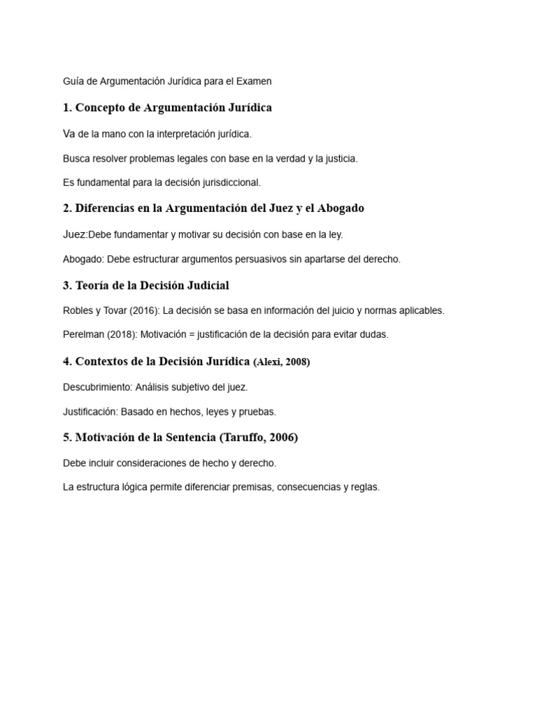 Guia de Argumentacion | PDF