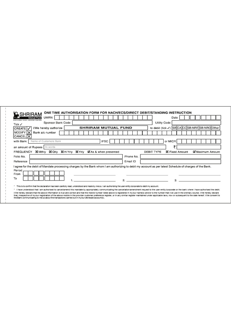 Common SIP Application Form Dec 2024 | PDF | Cheque | Banks