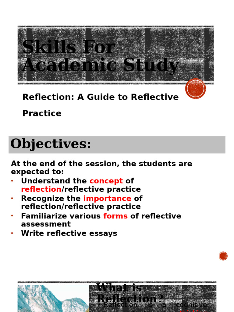 Skills For Academic Study - Week 4-Reflection | PDF | Reflective ...