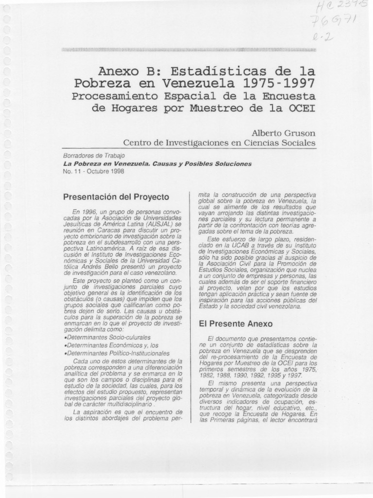 INV IIES REV 031 Parte I. Anexo A | PDF