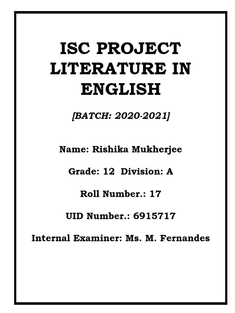 12A-Rishika Mukherjee-17-FINAL E2 PROJECT | PDF | The Tempest