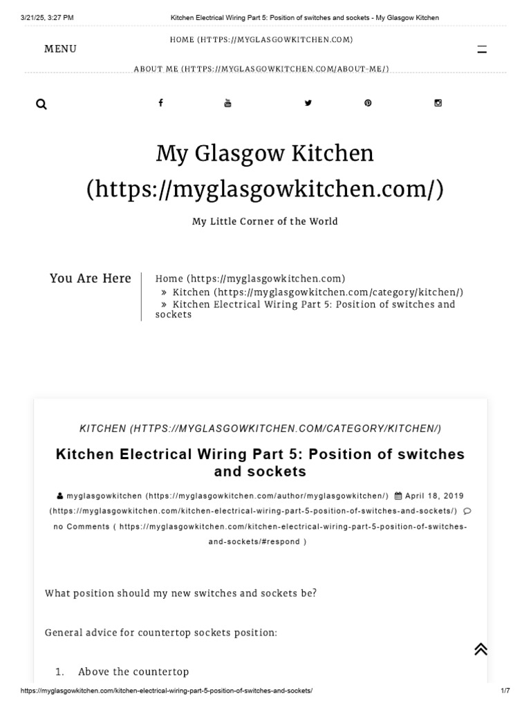 Kitchen Socket Positioning Guide | PDF | Home | Foods