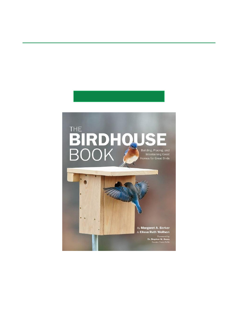 Birdhouse Book: Build & Maintain Homes | PDF