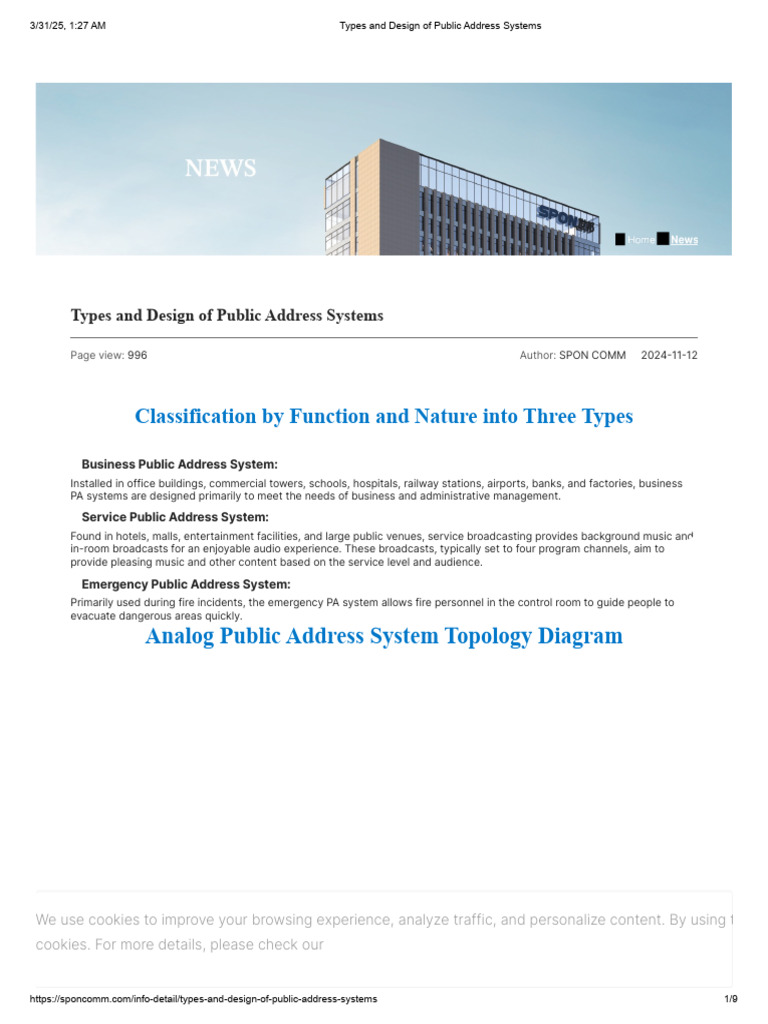 Types and Design of PA Systems | PDF | Power Supply | Loudspeaker
