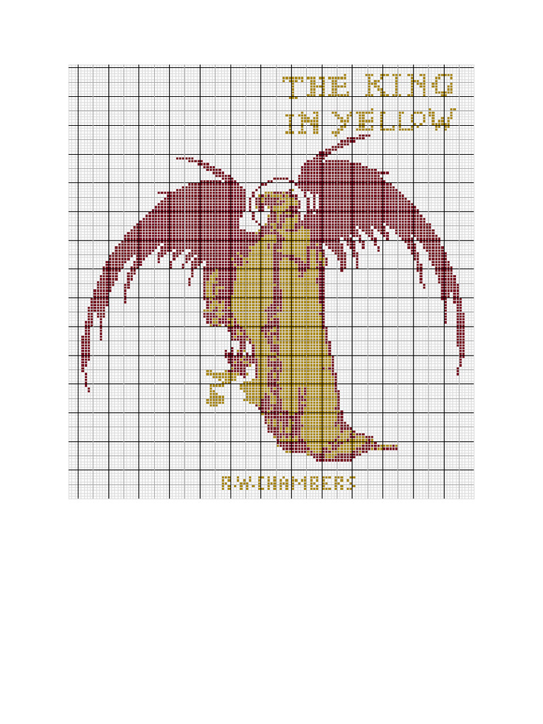 King in Yellow - Stitch Fiddle | PDF