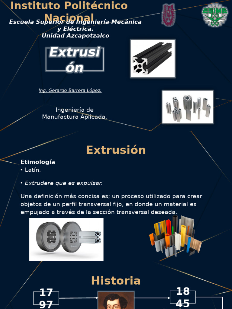 Proceso de Extrusión | PDF | Extrusión | Materiales