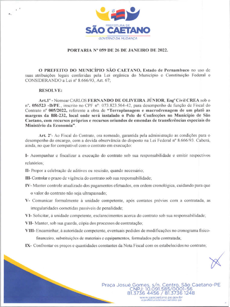 Portaria 059 2022 | PDF