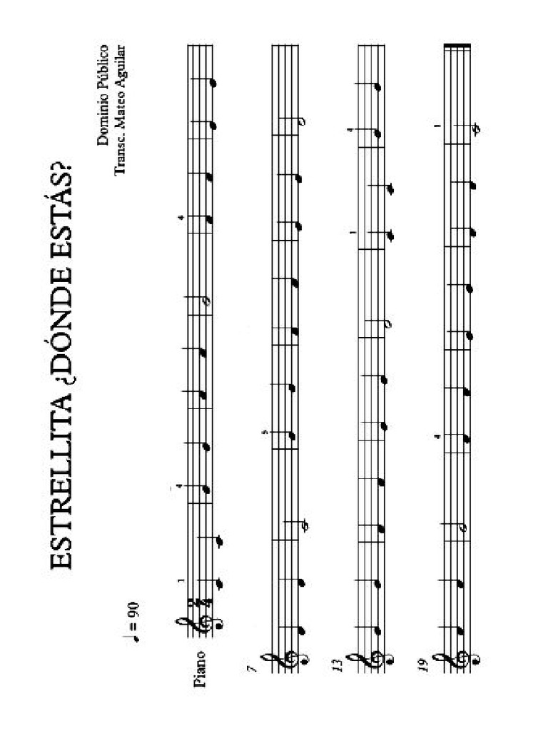 Estrellita Dónde Estás | PDF