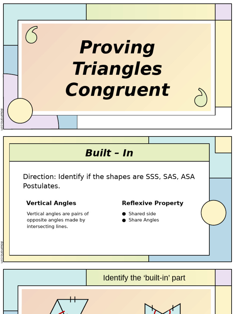 Proving Triangle Congruence pt.2 | PDF | Triangle | Geometric Shapes