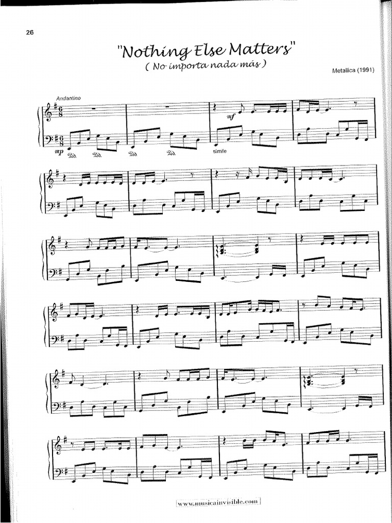 Nothing Else Matters | PDF