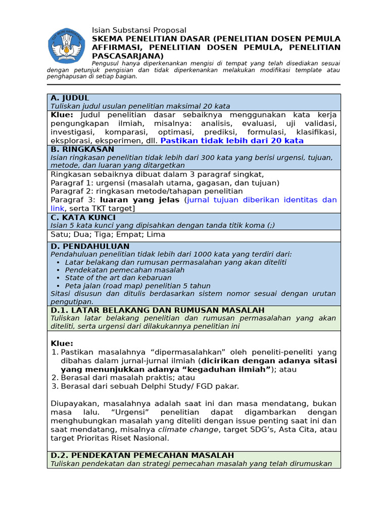 Klue Penulisan PDP DPPM 2025 | PDF