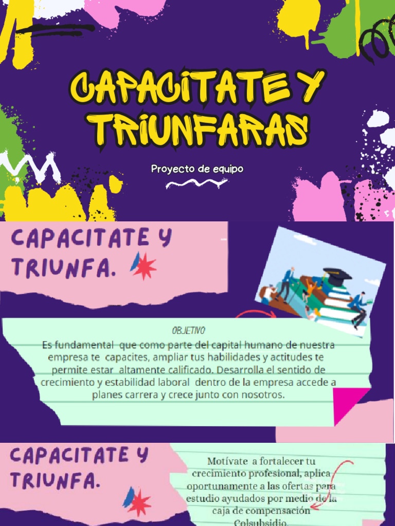Actividad Capacitate y Triunfaras | PDF