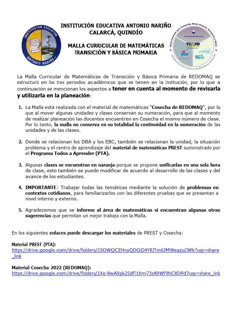 Malla | PDF | Geometría | Matemáticas
