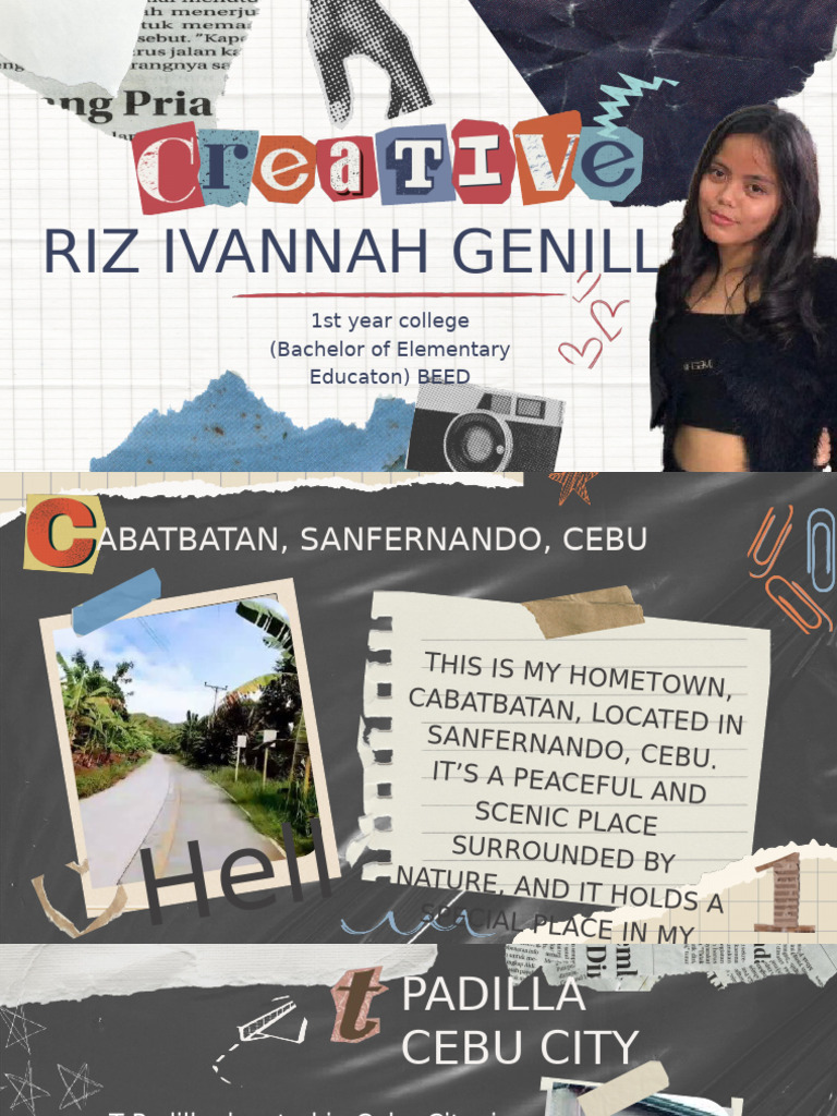 Black Textured Vintage Scrapbook English Writing A Biography ...