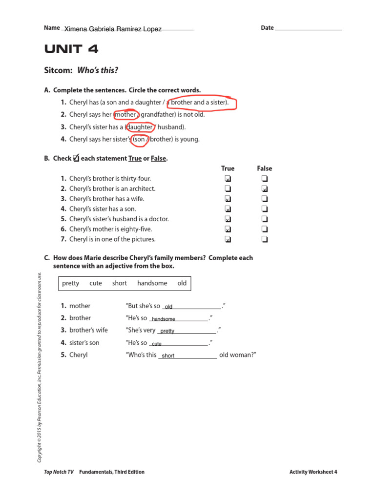 UNIT 04 Video Worksheets | PDF