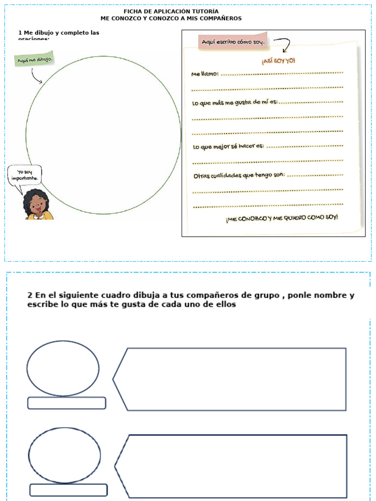 Actividad de Tutoría: Conociendo Compañeros | PDF