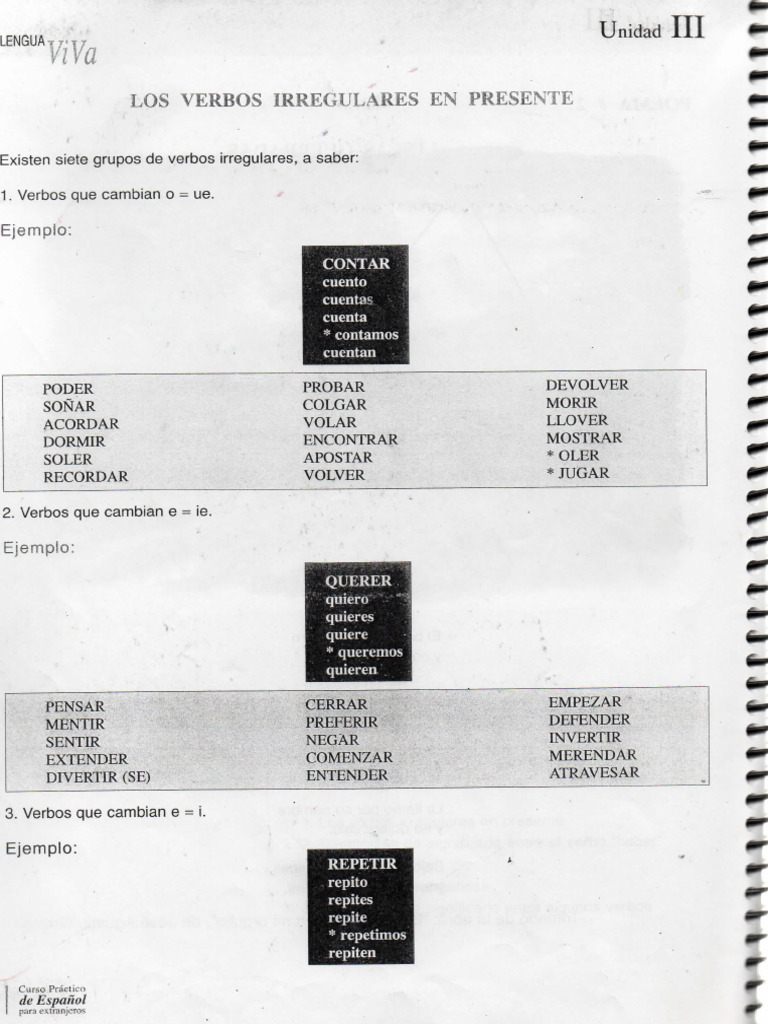 PG 70-81 Presente Verbos Irregulares | PDF