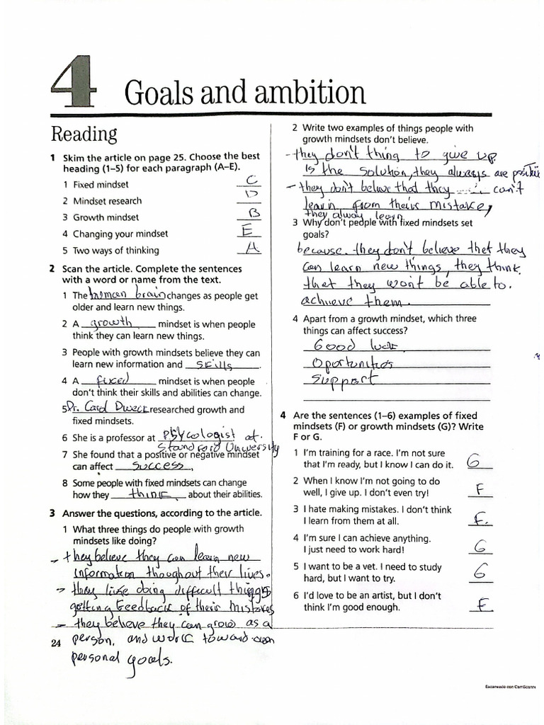Goals and Ambition | PDF