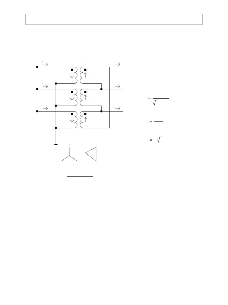 Mathcad - DESFASAMIENTO TRAFOS | PDF | Transformador | Cantidades fisicas