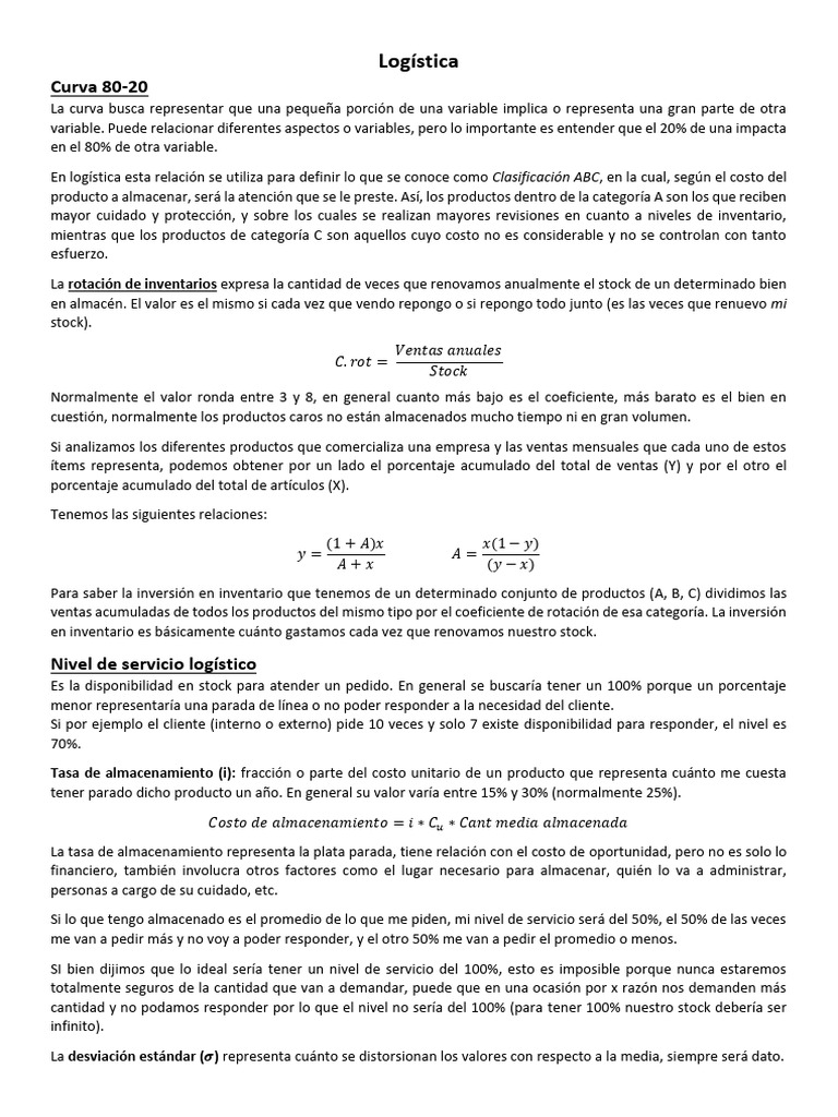 Clasificación ABC en Logística y Stock | PDF | Logística | Business