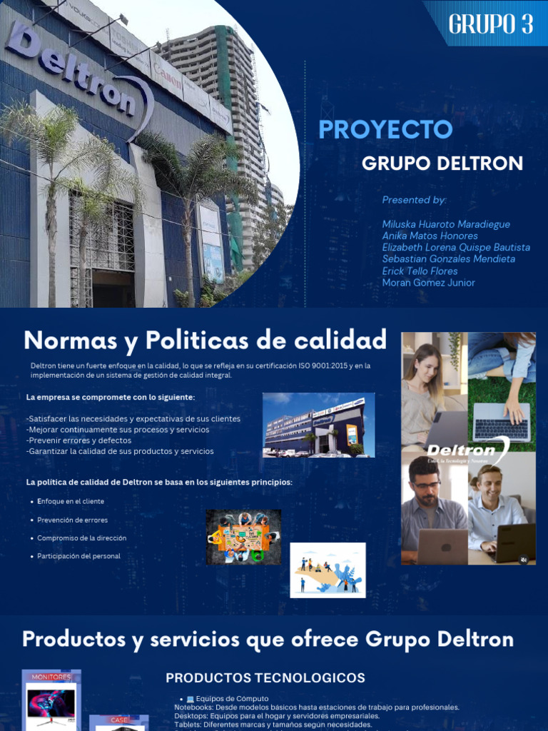 Productos y Servicios de Grupo Deltron | PDF | Hardware de la ...