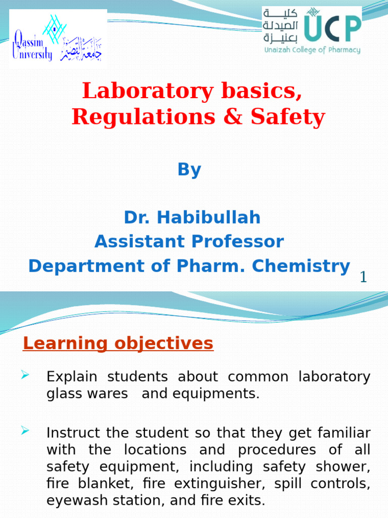 Lab 1 Laboratory basics, Regulations Safety | PDF | Filtration | Volume
