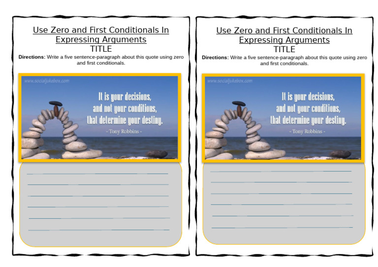 Using Conditionals in Argument Writing | PDF