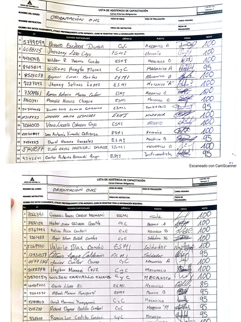 Orientación OHS-1 | PDF