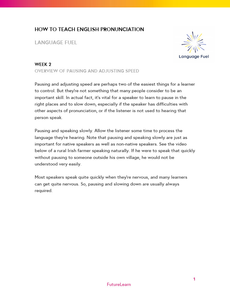 Transcript Overview of Pausing and Adjusting Speed | PDF