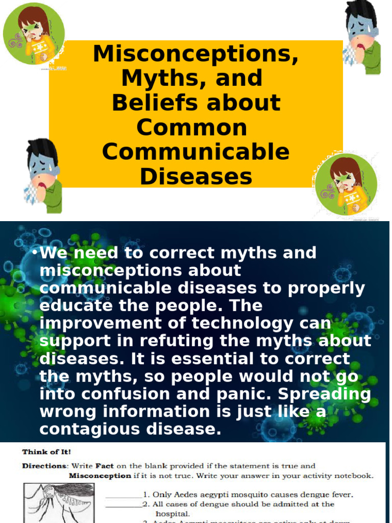 Myths and Facts on Communicable Diseases | PDF | Infection | Tuberculosis