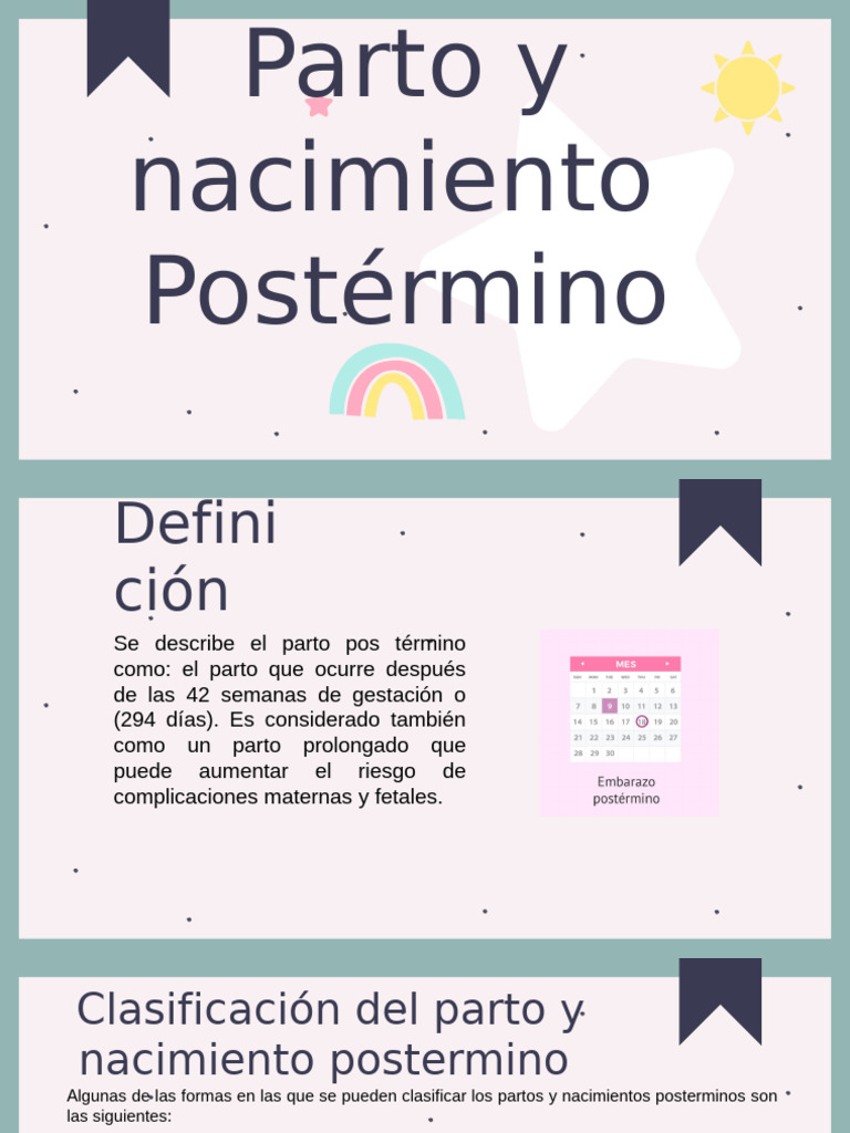 Parto Postermino | PDF | Parto | El embarazo