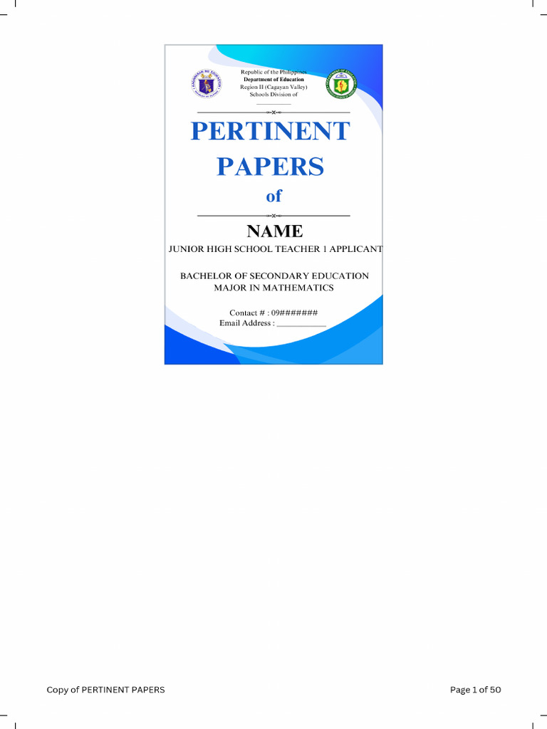Copy of PERTINENT PAPERS.pdf | PDF